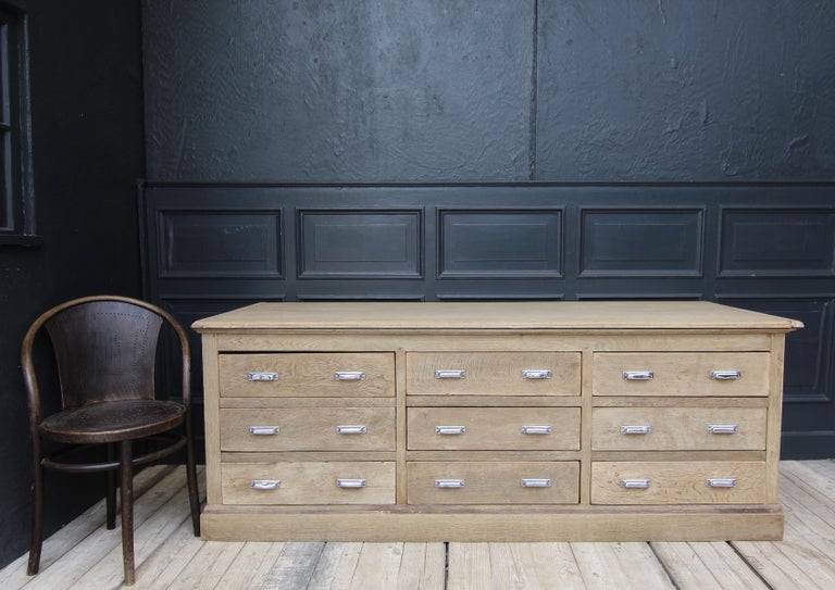 20th Century Stripped Oak Shop Counter with Drawers at 1stDibs