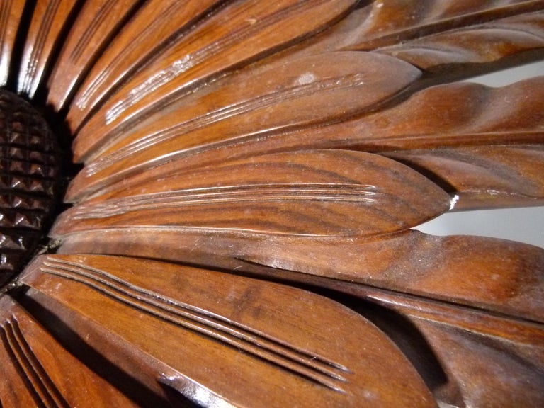 20th Century Sunflower Wooden Rotary Table at 1stDibs