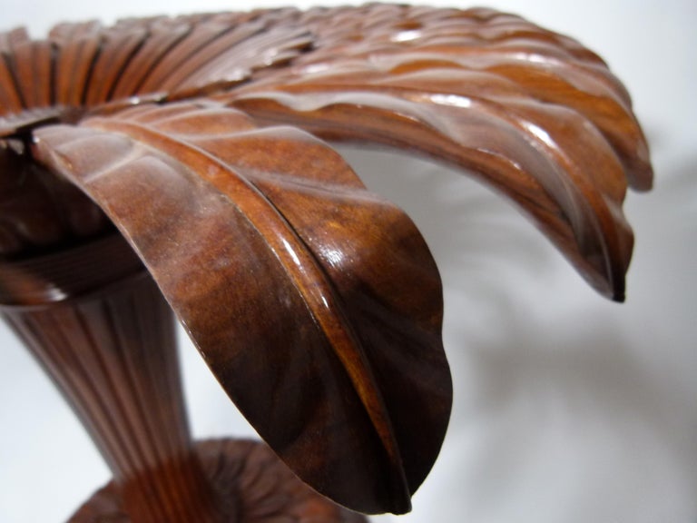 20th Century Sunflower Wooden Rotary Table at 1stDibs