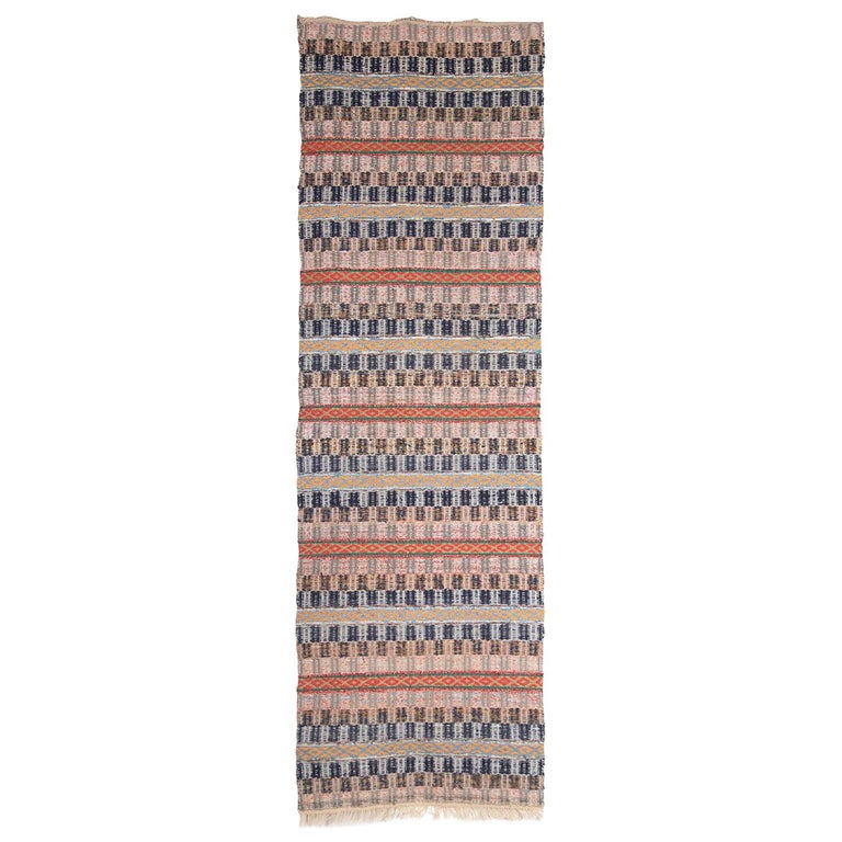 20th Century Swedish Handwoven Cotton Rag Rug at 1stDibs