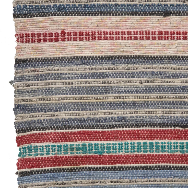 20th Century Swedish Rag Rug For Sale at 1stDibs