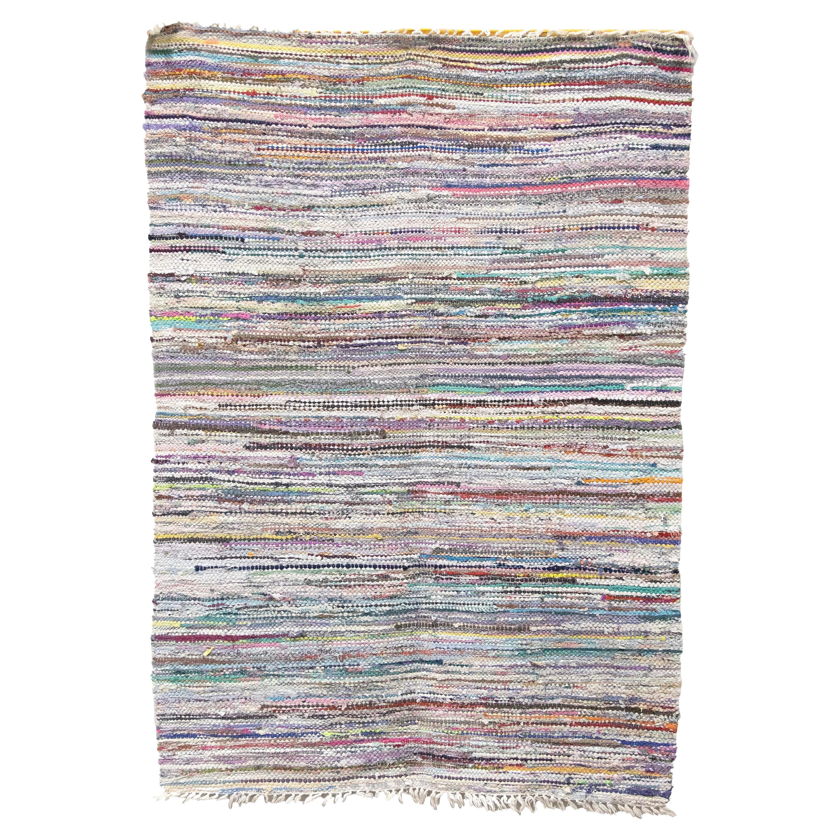Swedish 20th Century Rag Rug For Sale at 1stDibs