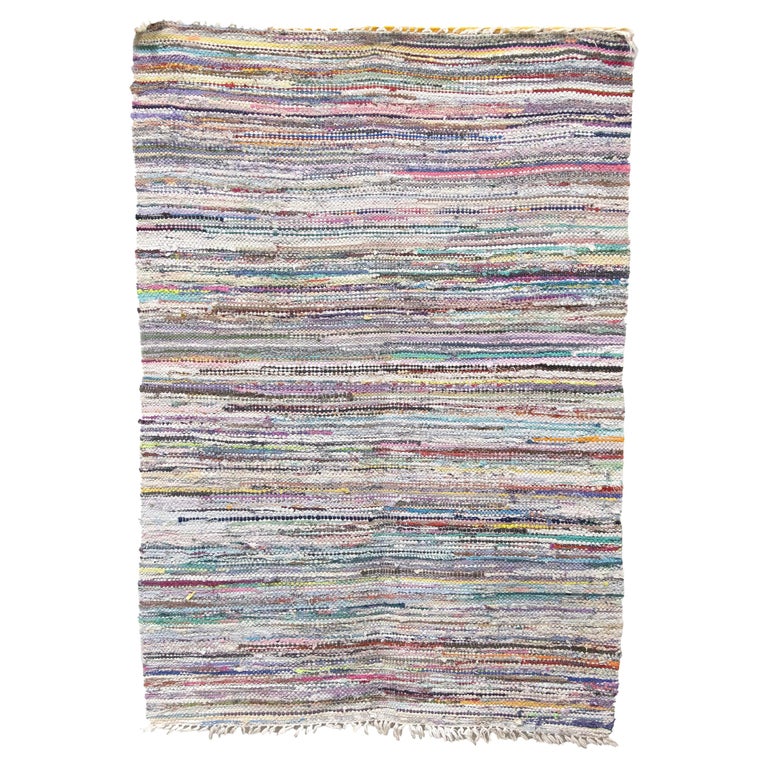 20th Century Swedish Rag Rug For Sale at 1stDibs