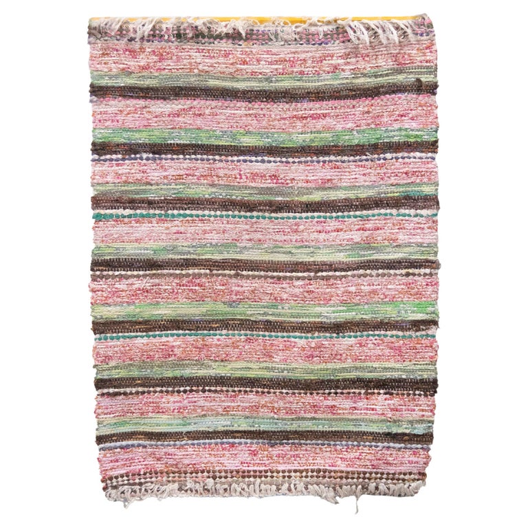 20th Century Swedish Rag Rug For Sale at 1stDibs