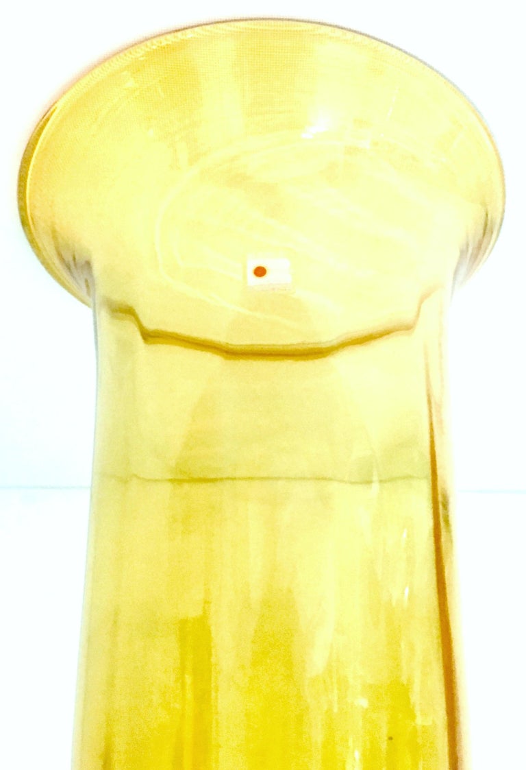 20th Century Tall Amber Optic Art Glass Vase by Blenko For Sale at ...