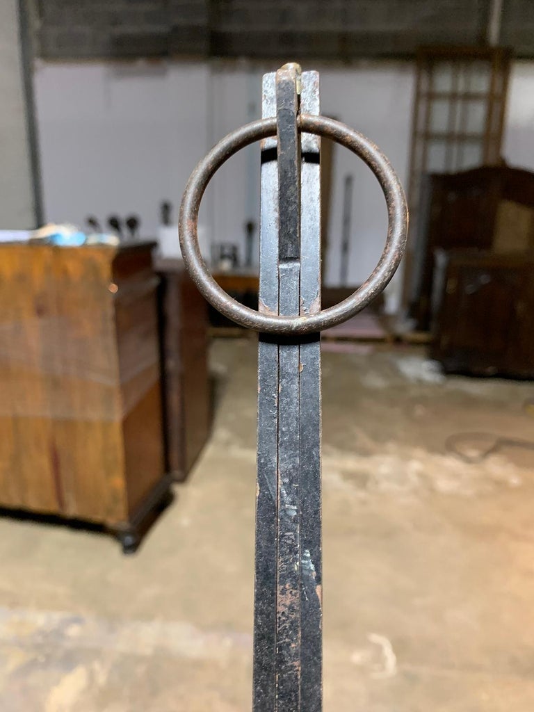 20th Century Three-Pronged Iron Fireplace Rake For Sale at 1stDibs