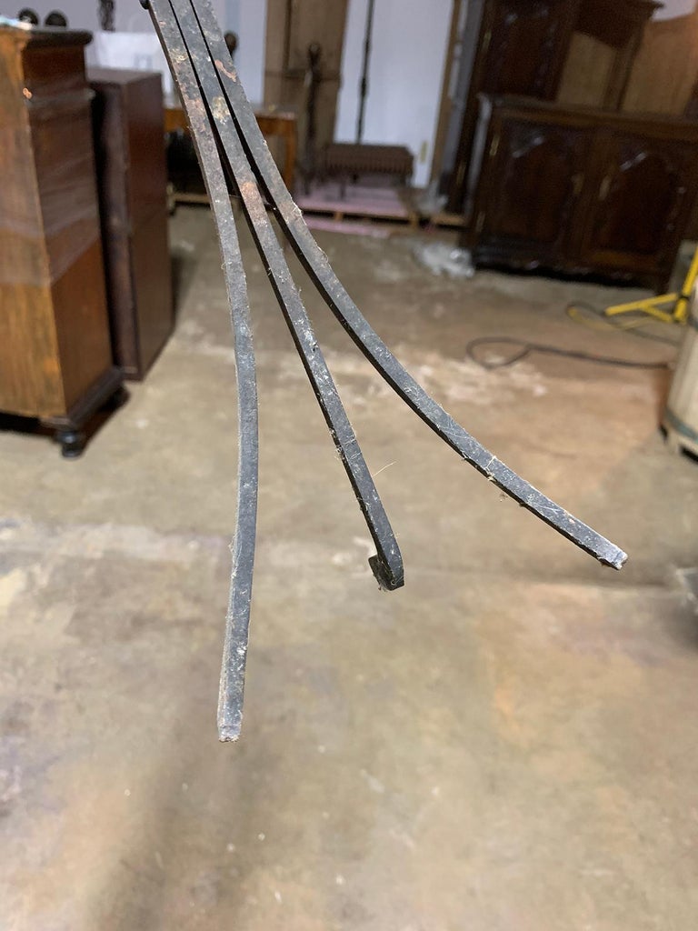 20th Century Three-Pronged Iron Fireplace Rake For Sale at 1stDibs
