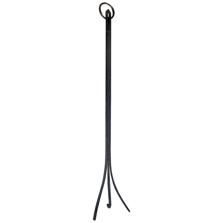 20th Century Three-Pronged Iron Fireplace Rake For Sale at 1stDibs