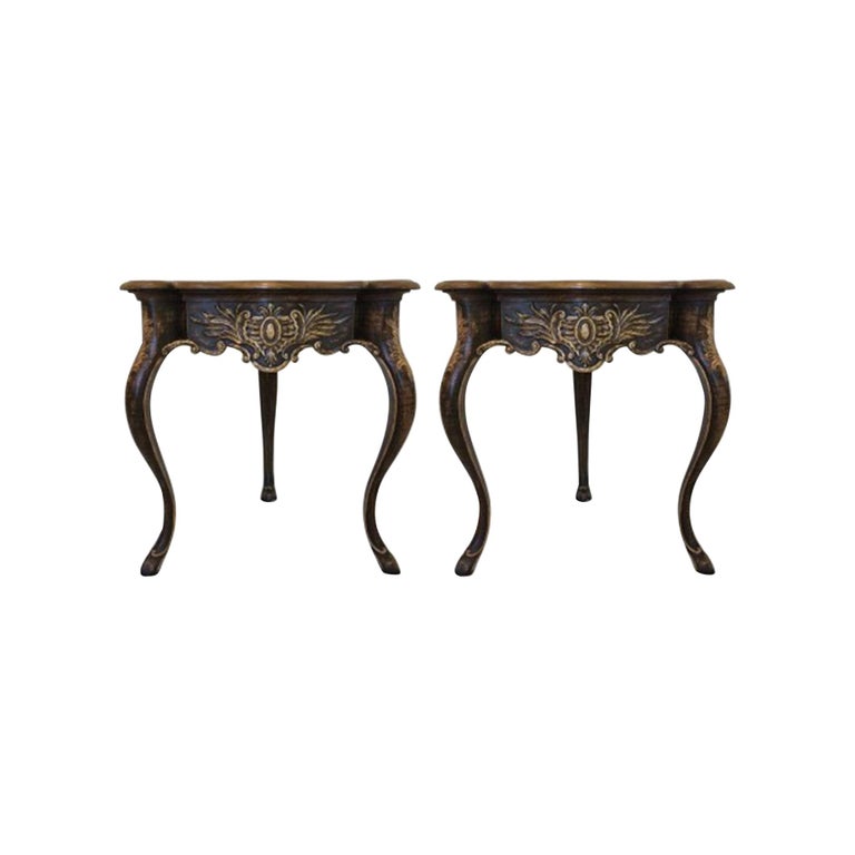 20th Century Traditional Style Corner Consoles For Sale at 1stDibs