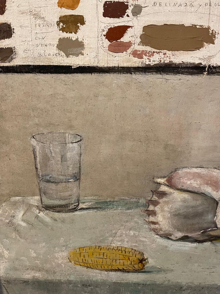 20th Century Two-Sided Oil on Canvas by Spanish Artist Ricardo Iñurria ...