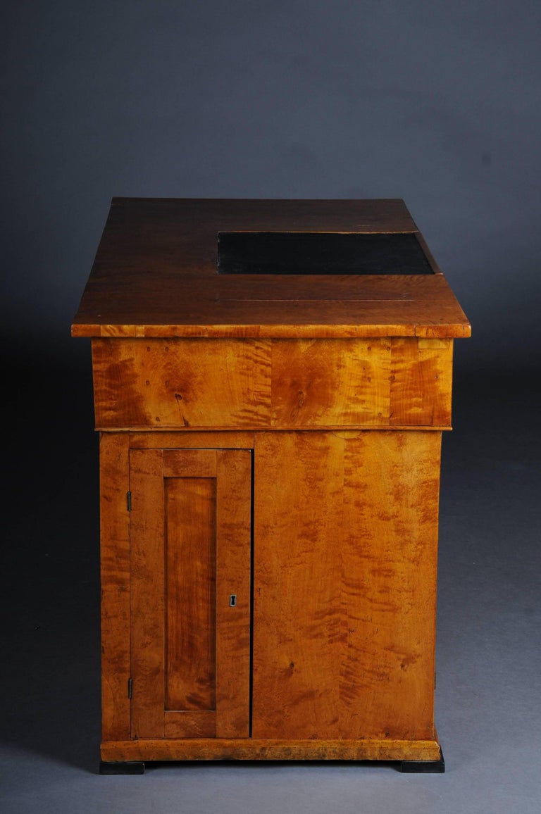 20th Century Unique Biedermeier Writing Desk, Flamed Birch For Sale at ...
