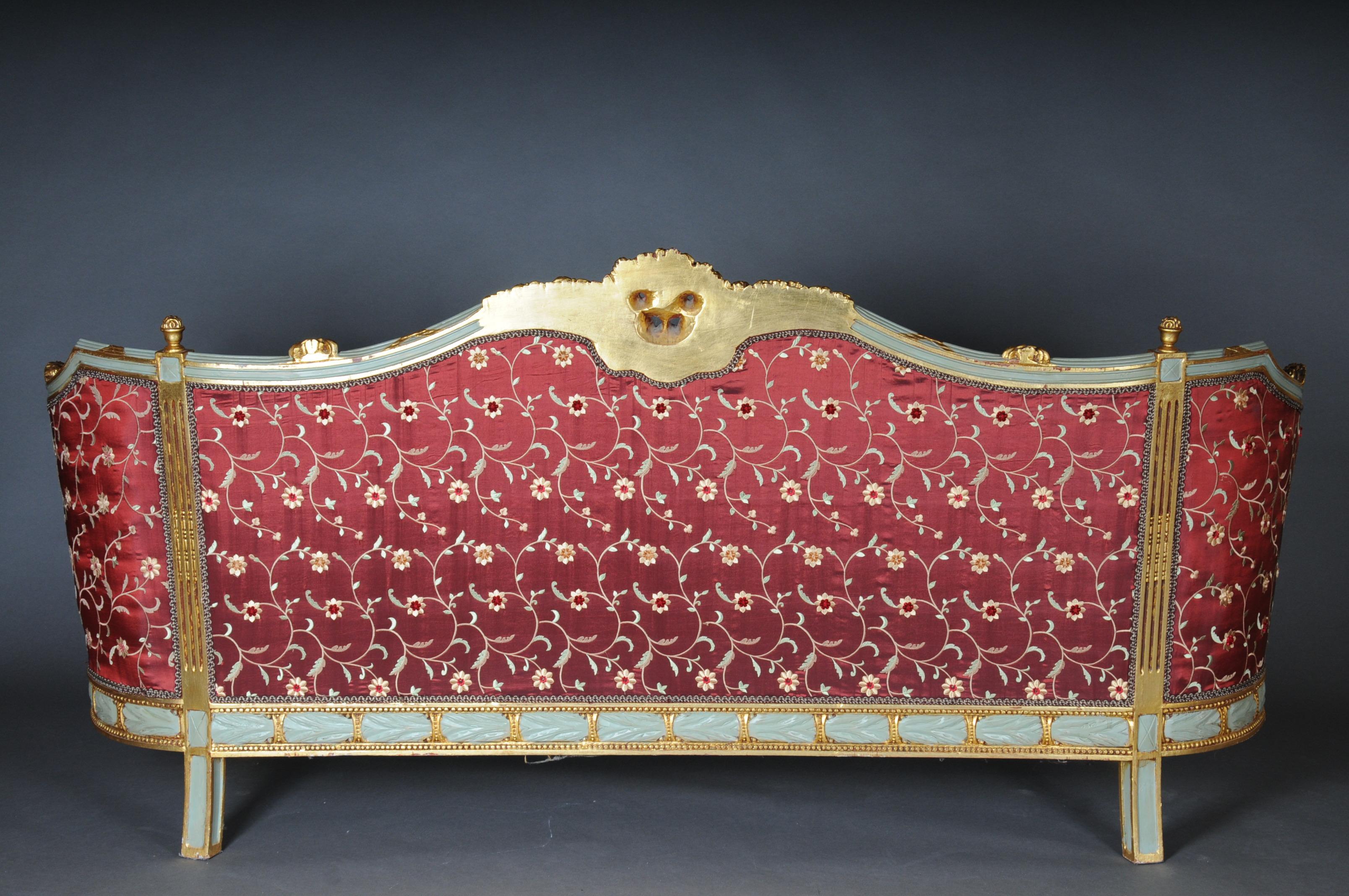 20th Century Unique French Salon Seating Group in Louis XVI Style at ...