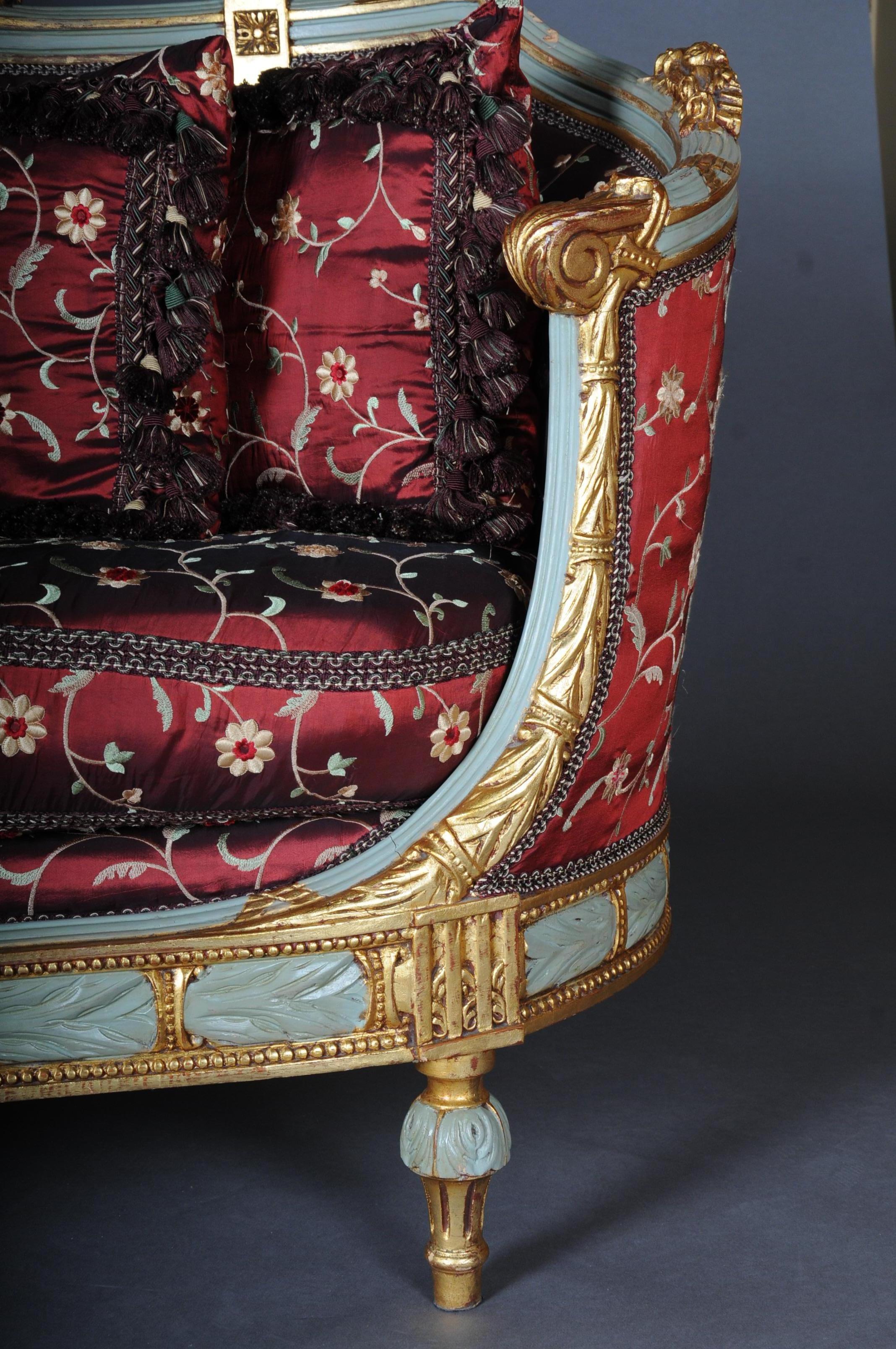 20th Century Unique French Salon Seating Group in Louis XVI Style at ...