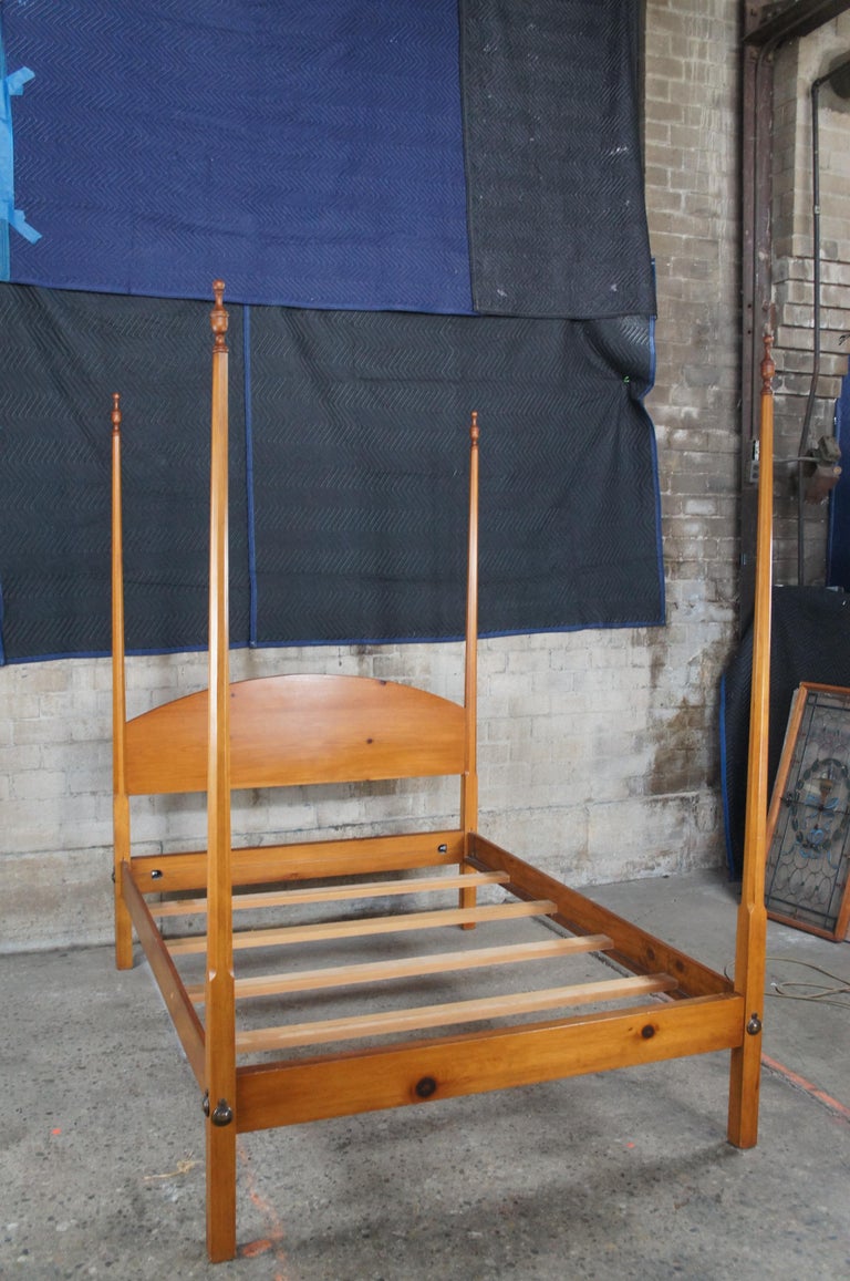 20th Century Vintage Early American Colonial Pine Pencil Post 4 Poster ...