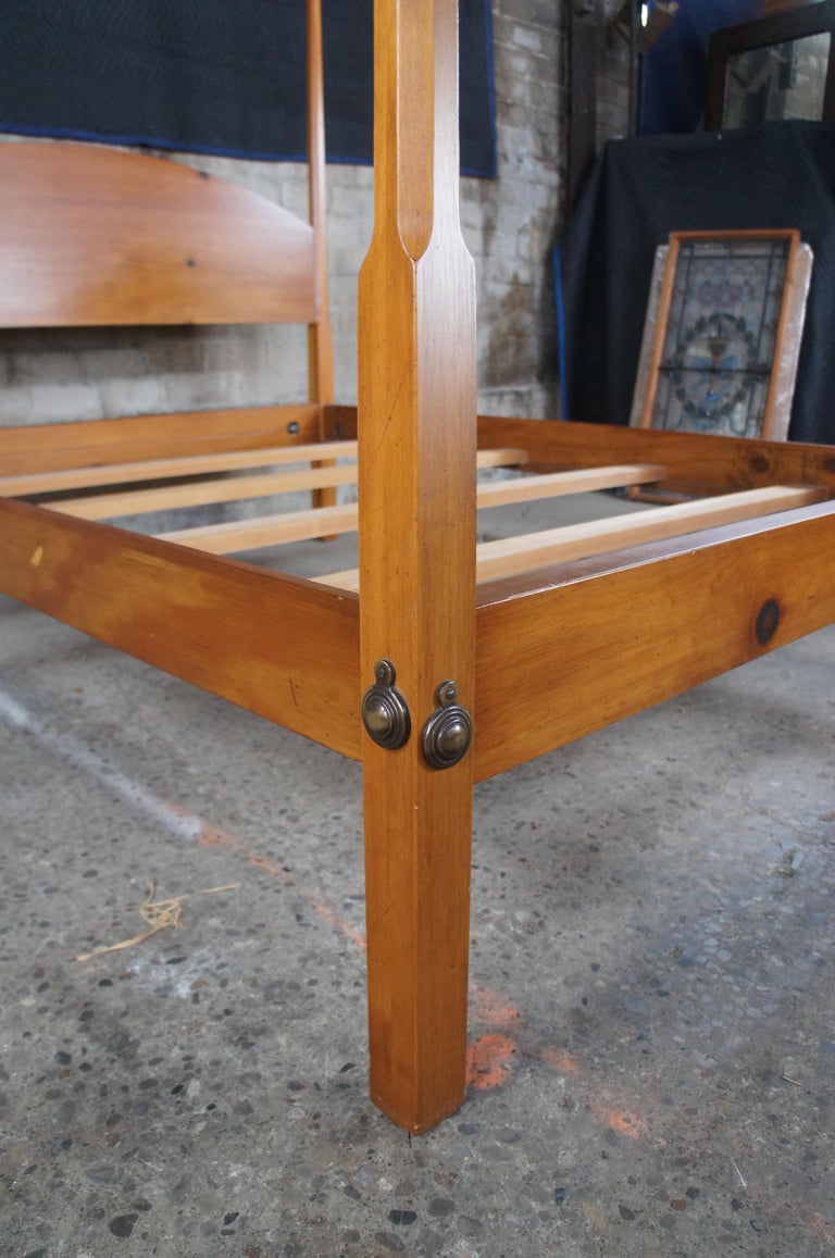 20th Century Vintage Early American Colonial Pine Pencil Post 4 Poster ...