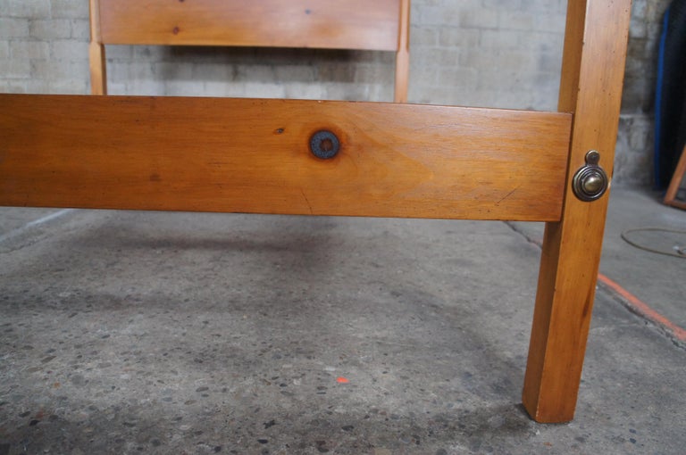 20th Century Vintage Early American Colonial Pine Pencil Post 4 Poster ...