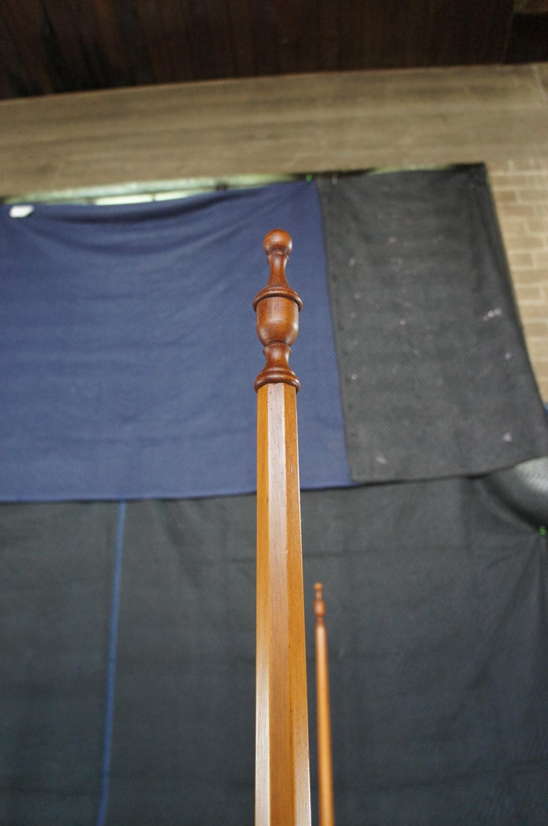 20th Century Vintage Early American Colonial Pine Pencil Post 4 Poster ...