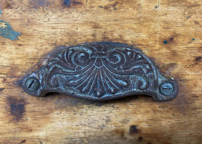 20th Century Vintage Industrial Workbench Baker's Table Kitchen Island ...