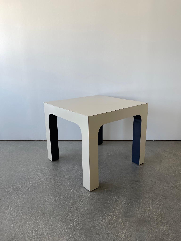 20th Century Vintage Laminate Shadow End Table For Sale at 1stDibs
