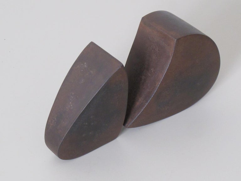 20th Century Watanabe Ryo Iron Sculpture in Two Part at 1stDibs