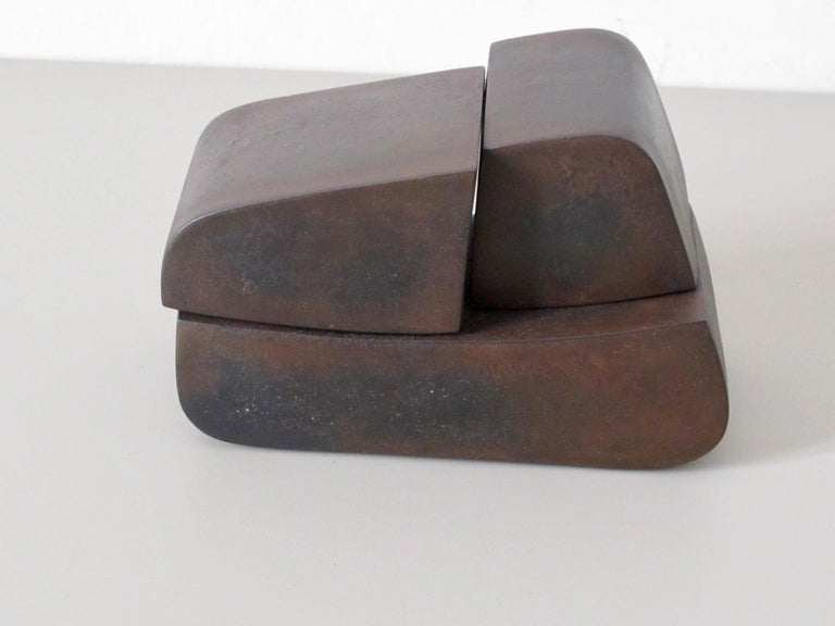 20th Century Watanabe Ryo Iron Sculpture in Three Part at 1stDibs