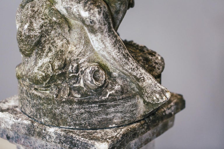 20th Century Weathered Angel Statue at 1stdibs