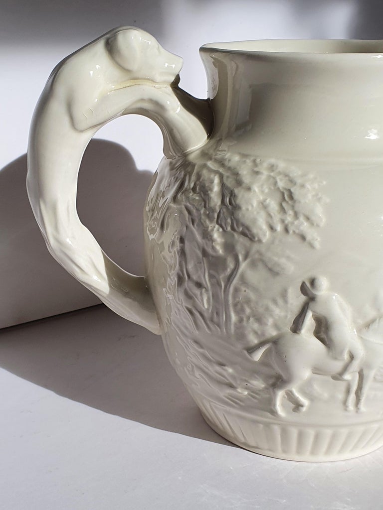 20th Century Wedgwood Creamware Fox Hunting Jug, England, circa 1970 at ...