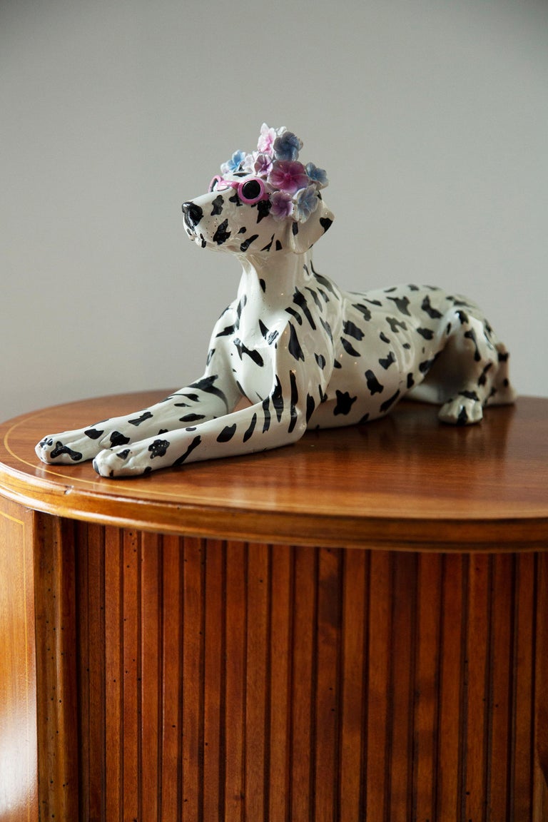 20th Century White Dalmatian Dog Sculpture, Italy, 2000s For Sale at ...