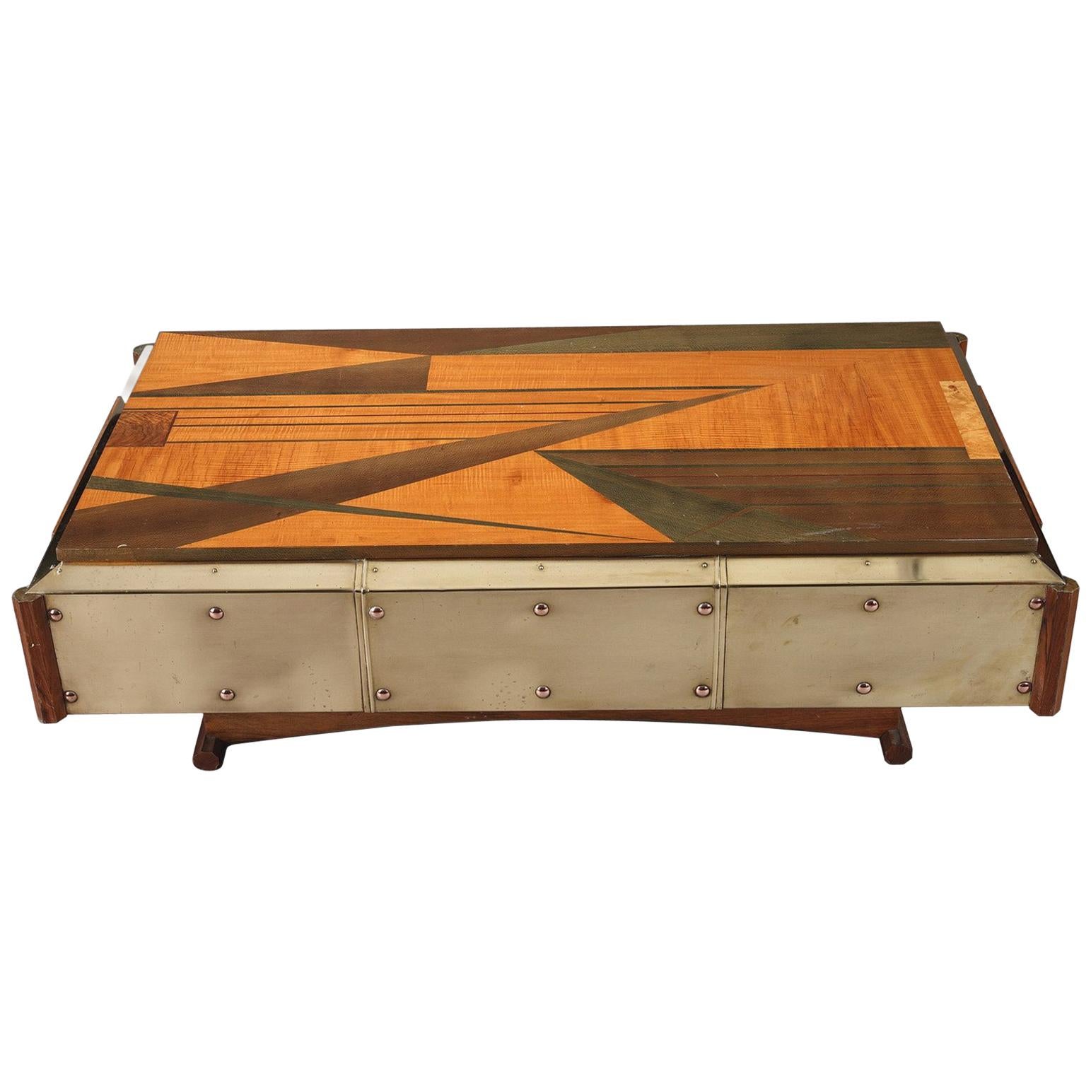 20th Century Solid Teak Wood Coffee Table For Sale at 1stDibs