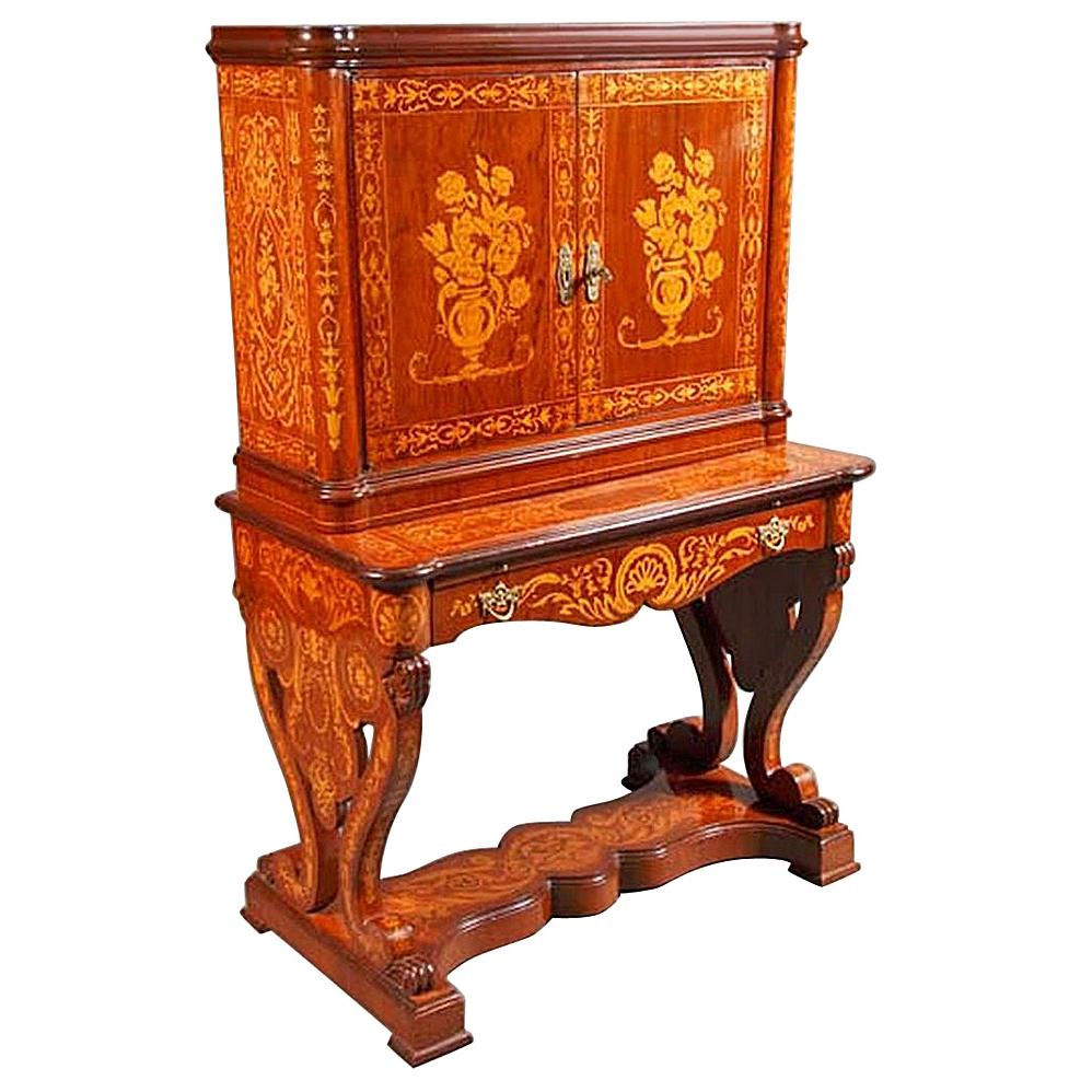 Ib Kofod-Larsen Teak Writing Cabinet Secretary at 1stDibs