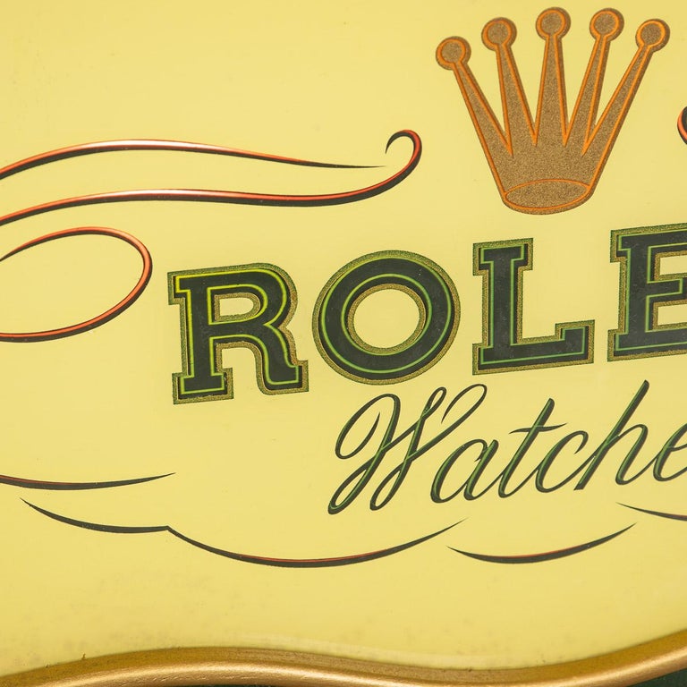 20th Century Illuminating Rolex Advertising Light Box, c.1950 For Sale ...