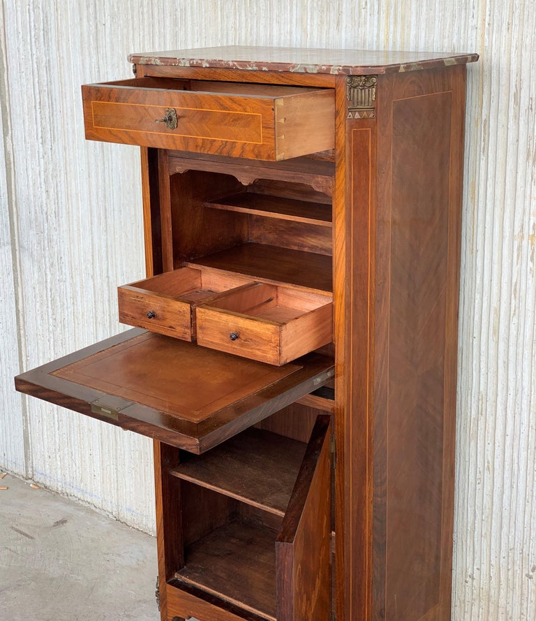 20th Century French Drop-Front Oak Secretary Desk or Abattant For Sale ...