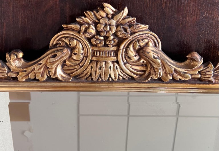 20th French Empire Period Carved Gilt Wood Rectangular Mirror with ...