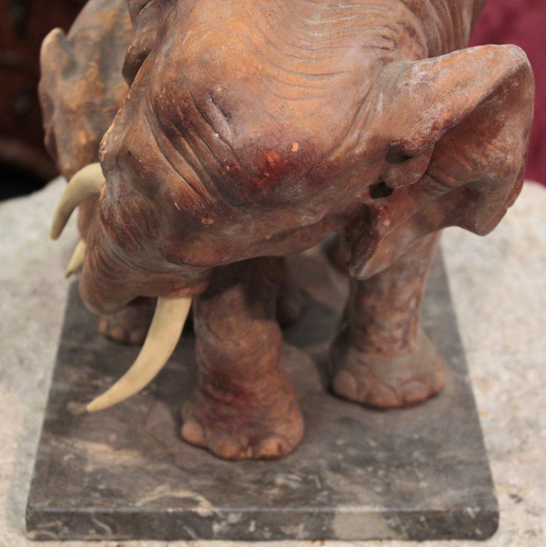 20th Century Italian Sculpture with Elephants Attributed to Guido ...