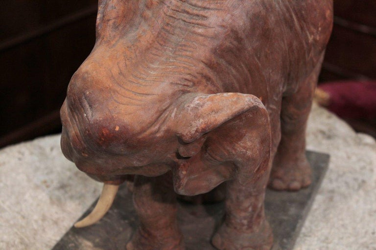 20th Century Italian Sculpture with Elephants Attributed to Guido ...