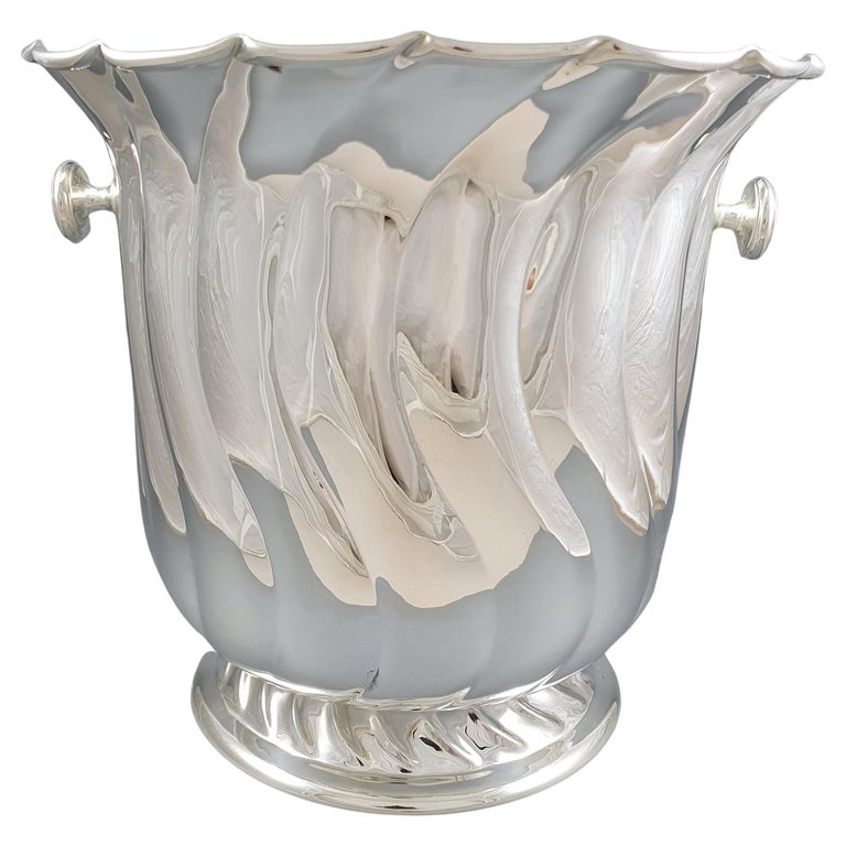 20th Solid Silver Champagne Bucket For Sale at 1stDibs