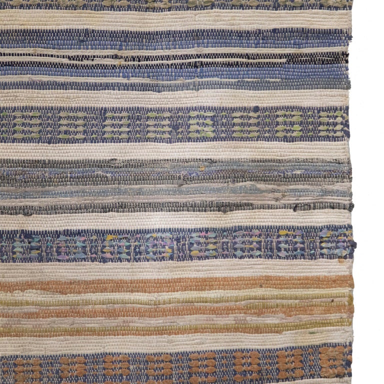 20th Swedish Rag Rug For Sale at 1stDibs