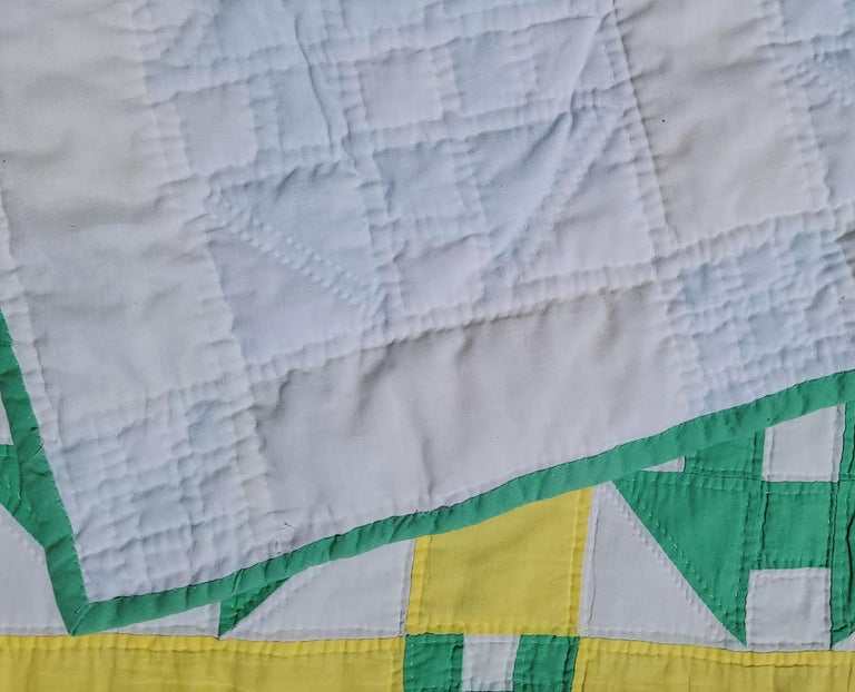 20Thc Antique Quilt, Hole in The Barn Door Quilt For Sale at 1stDibs