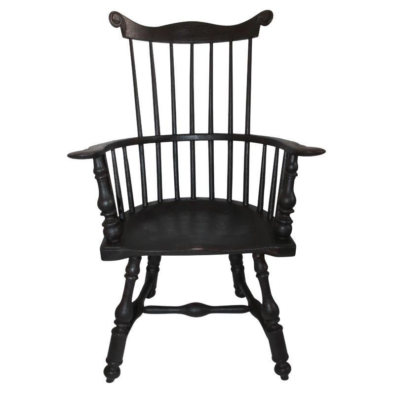20thc Extended Arm Windsor Bird Cage Ladies Chair For Sale at 1stDibs