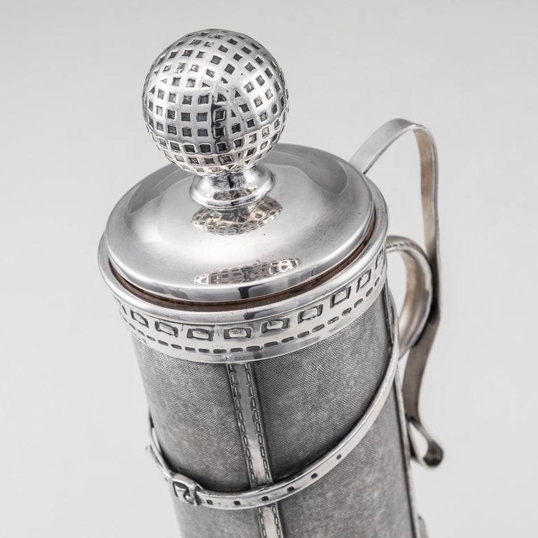 20Thc Novelty Silver Plated 'Golf Bag' Cocktail Shaker Set, C.1920 at ...