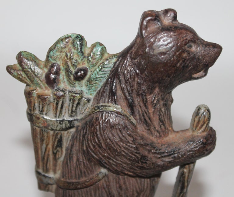 20th Century Original Painted Bear Door Stop at 1stDibs | bear doorstop