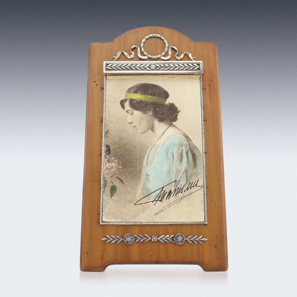 Russian Faberge Silver and Wood Table Calendar, Karl Armfelt, circa ...