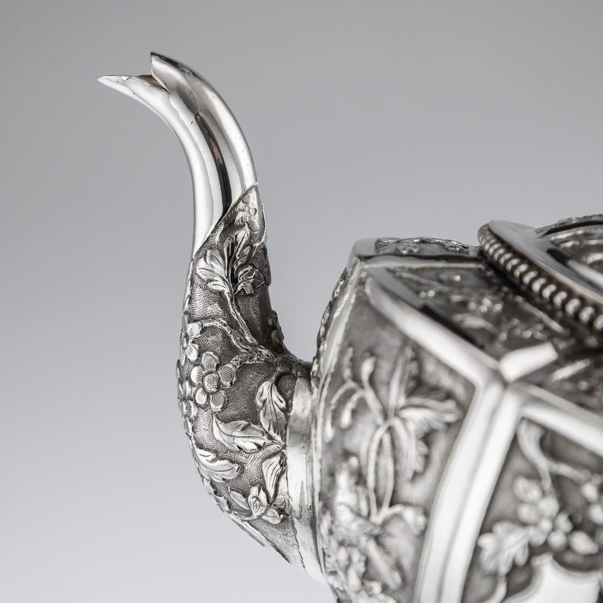 20th Century South Asian Solid Silver Tea Set, Cambodia / Malaysia ...