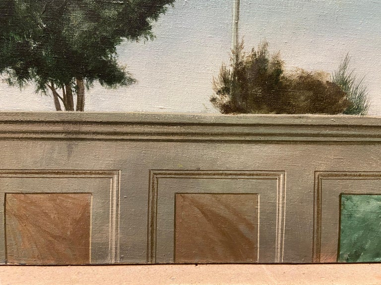 20th Century, Spanish Hyperrealism Oil on Canvas, Landscape, Signed For ...