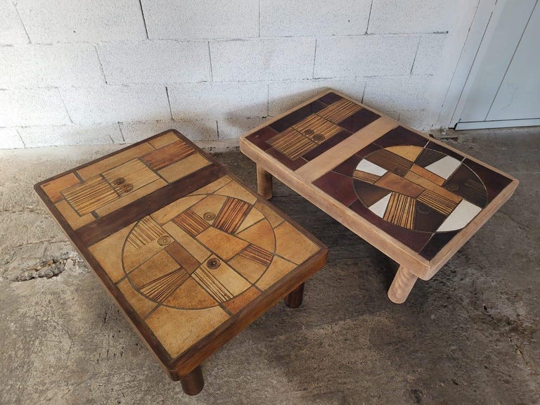 20the Century Raymonde Leduc Vallauris Coffee Table in Ceramic, 1950 at ...