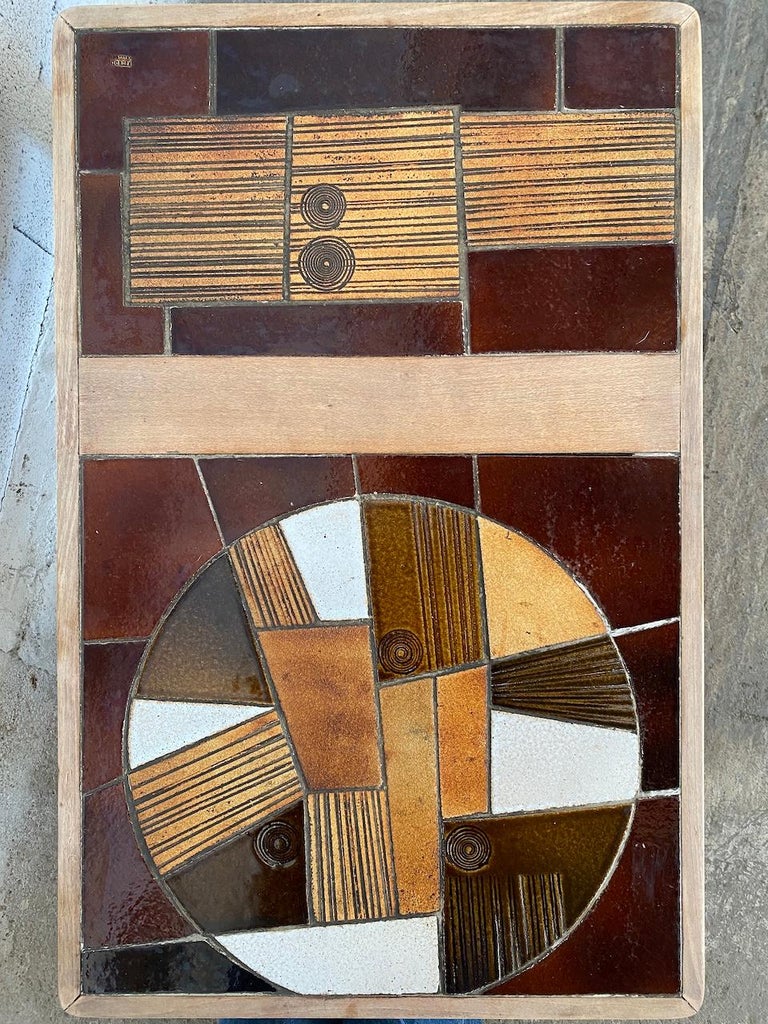 20the Century Raymonde Leduc Vallauris Coffee Table in Ceramic, 1950 at ...