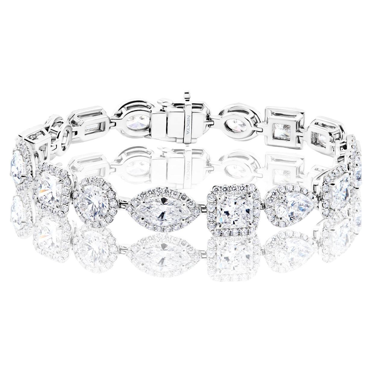 6 Carat Combine Mix Shape Diamond Bracelet Certified For Sale at 1stDibs