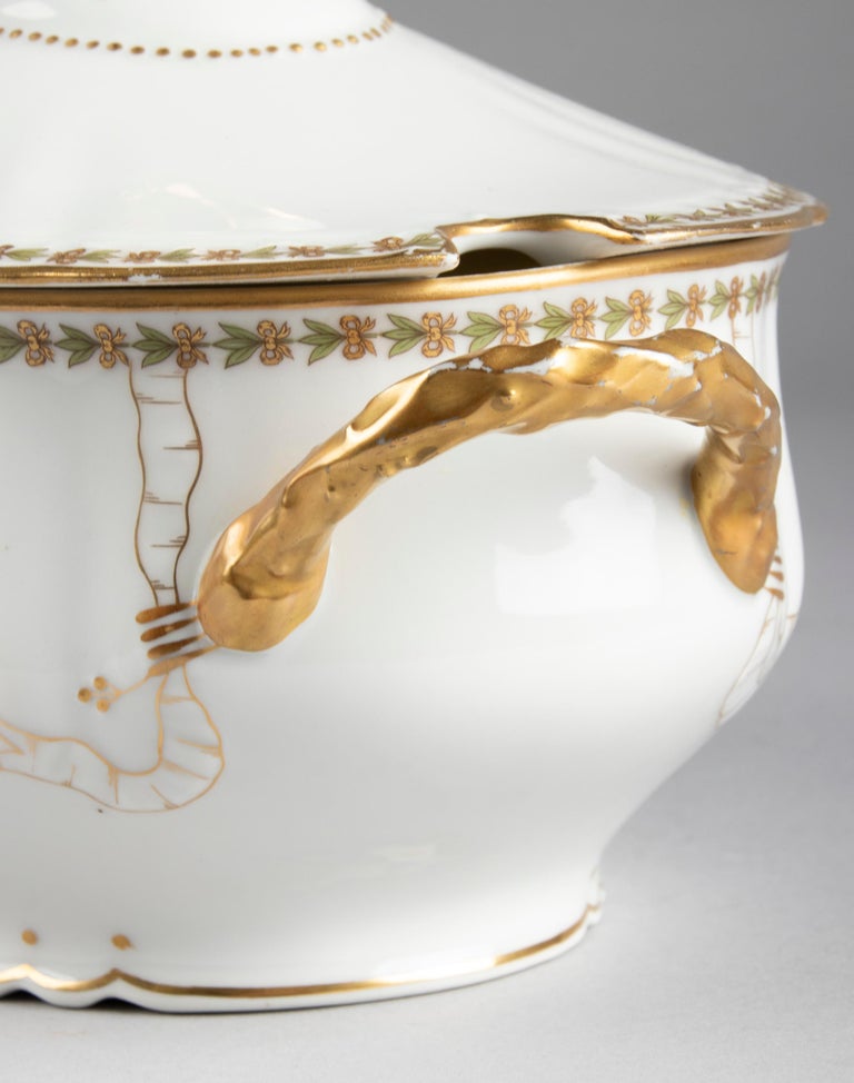 21-Piece Early 20th Century Porcelain Dinner Set Made by Limoges at ...