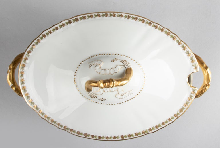21-Piece Early 20th Century Porcelain Dinner Set Made by Limoges at ...