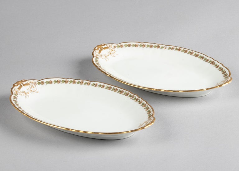 21-Piece Early 20th Century Porcelain Dinner Set Made by Limoges at ...